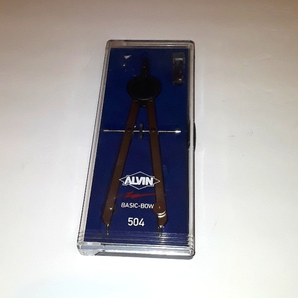 ALVIN BASIC-BOW | Office | Vtg Alvin 54 Basic Bow Divider Compass In ...
